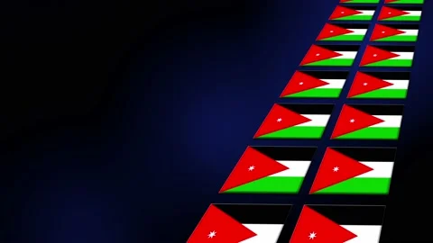Jordan Flag Animated Background 3d Anima... | Stock Video | Pond5