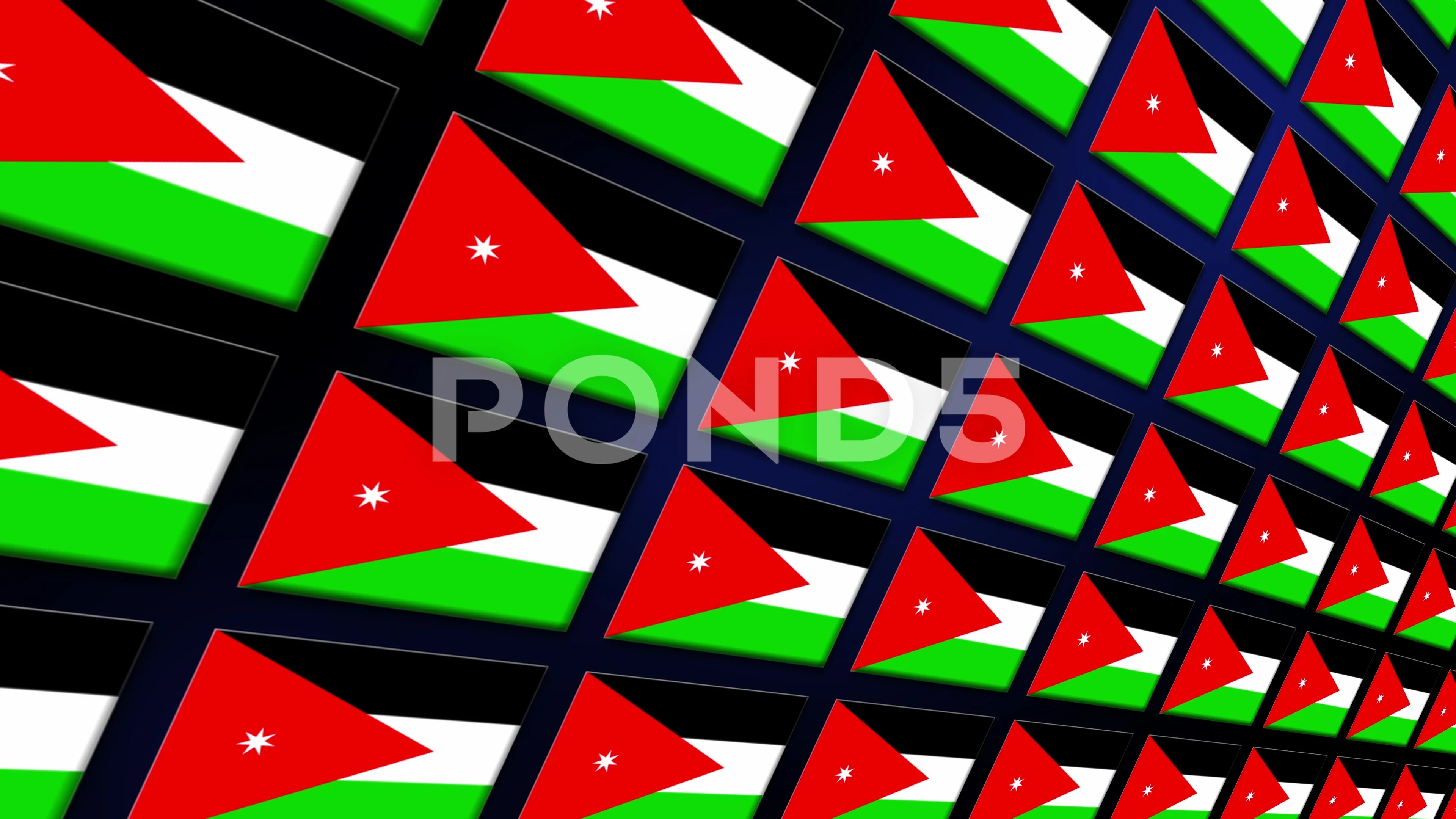 Jordanian Flag Background