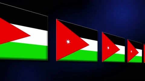 Jordan Flag Animated Background 3d Anima... | Stock Video | Pond5