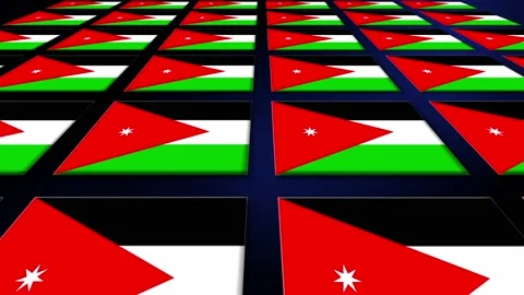 Jordan Flag Animated Background 3d Anima... | Stock Video | Pond5