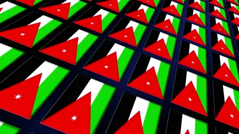 Jordan Flag Animated Background 3d Anima... | Stock Video | Pond5