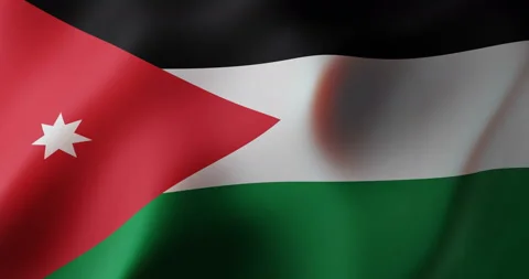 JORDAN Flag Animation, JORDANIAN Backgr... | Stock Video | Pond5