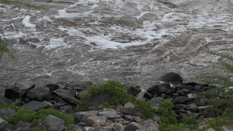 Jordan Lake Dam Spillway Erosion Control | Stock Video | Pond5