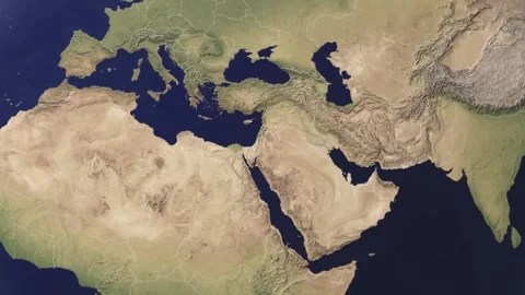 Jordan Map Globe Earth from space | Stock Video | Pond5