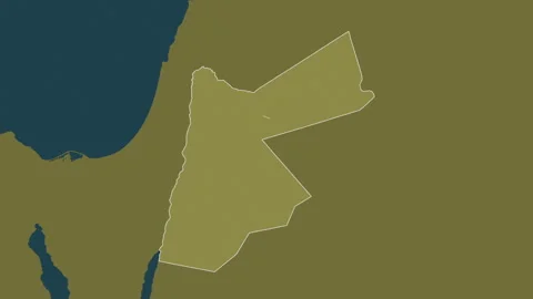 Jordan map - solid. Regions. Pattern. | Stock Video | Pond5