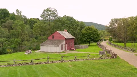 Joseph Smiths first home on the property... | Stock Video | Pond5