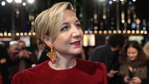 Josie Rourke attends the premiere of her... | Stock Video | Pond5