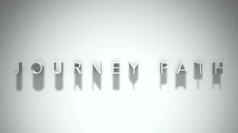 journey path 3D title animation white te... | Stock Video | Pond5