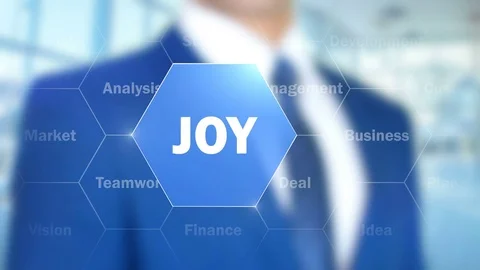 Joy, Man Working on Holographic Interfac... | Stock Video | Pond5
