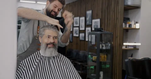 Cutting Hair Mirror Stock Videos – Royalty-Free HD & 4K Videos