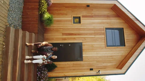 Joyous Couple Posing for Camera on Porch... | Stock Video | Pond5