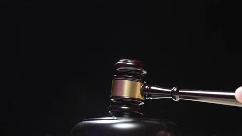 Gavel Hitting A Block Stock Footage ~ Royalty Free Stock Videos | Pond5