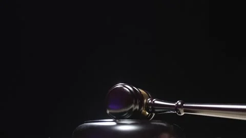 Gavel Hitting A Block Stock Footage ~ Royalty Free Stock Videos | Pond5