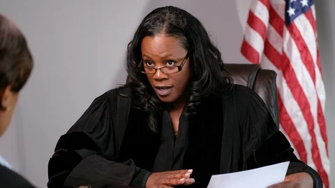 A judge presiding over a court case | Stock Video | Pond5
