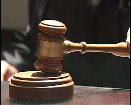 JUDGE STRIKES GRAVEL HITS Pounds Courtro... | Stock Video | Pond5