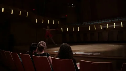 Judges watching female ballet dancer aud... | Stock Video | Pond5