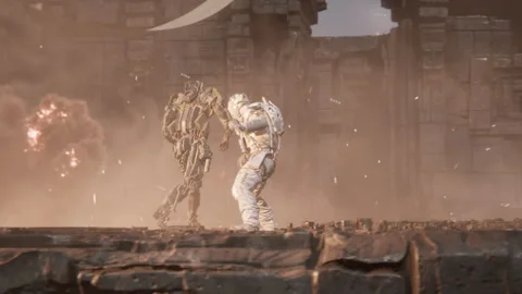 Judo and karate fight in sci fi battle i... | Stock Video | Pond5