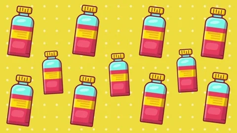 juice bottle drink animation background ... | Stock Video | Pond5