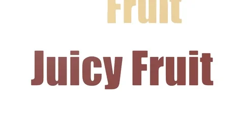 Juicy Fruit Word Cloud Animated On White... | Stock Video | Pond5