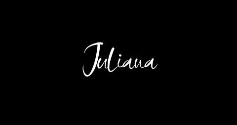 Juliana Female Name Animated Hand Writte... | Stock Video | Pond5
