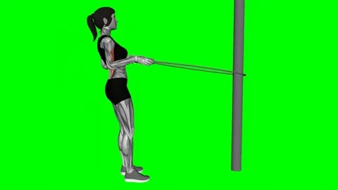 Jump Rope row female green screen fitnes... | Stock Video | Pond5