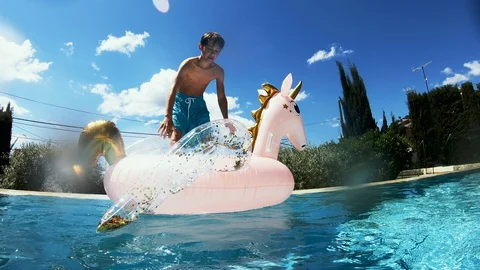 Pool Raft Stock Footage ~ Royalty Free Stock Videos | Pond5