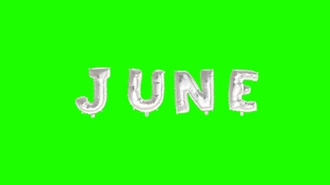 June. Helium Balloon. Green Screen And A... | Stock Video | Pond5