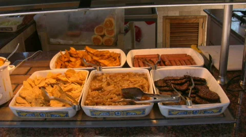 Junk Food Buffet Stock Footage ~ Royalty Free Stock Videos | Pond5