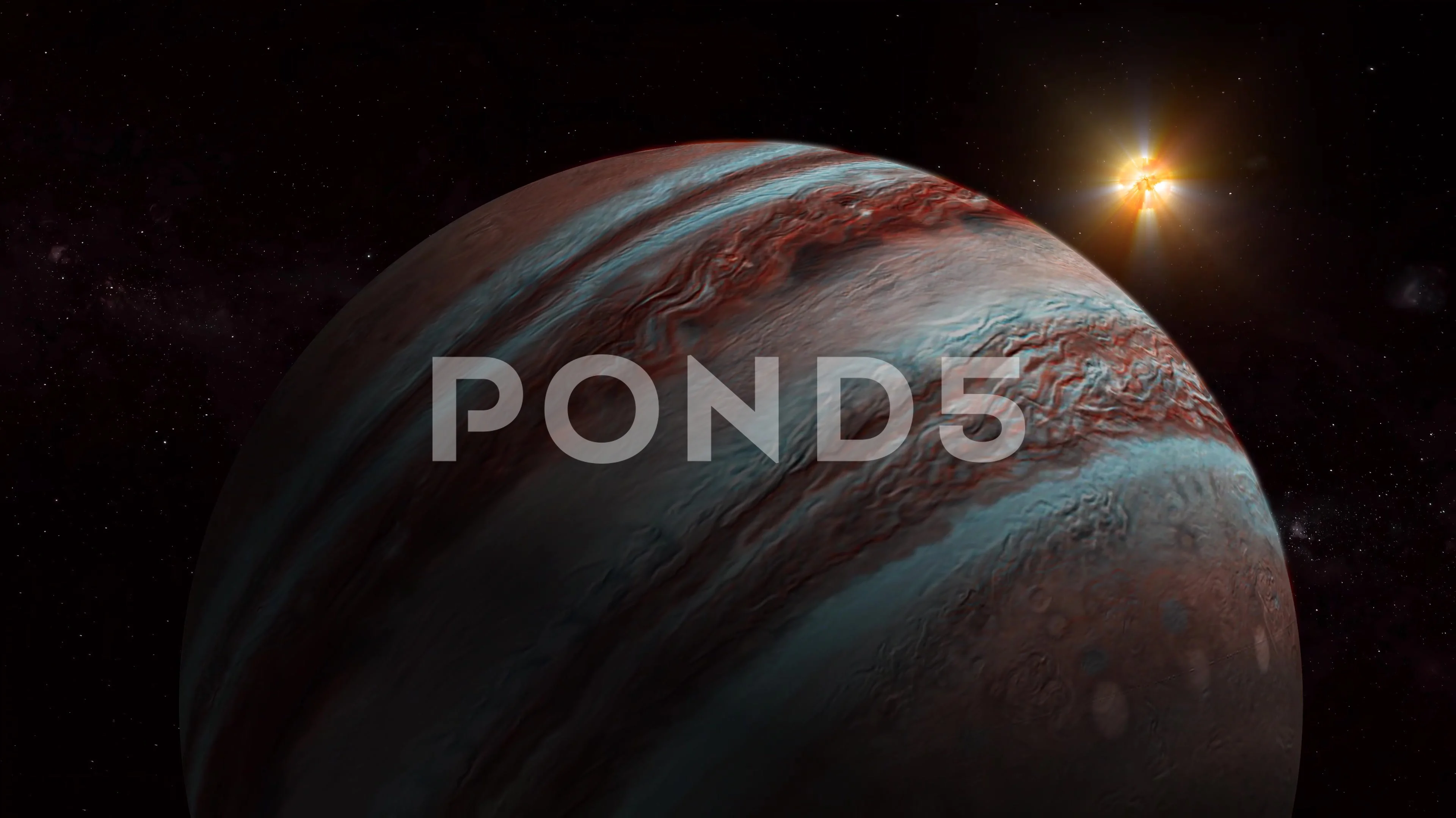 Planet Jupiter Glows