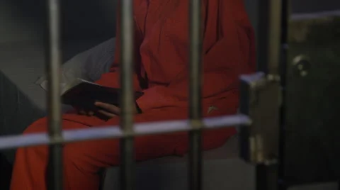 Justice System - Inmates in Prison Behin... | Stock Video | Pond5