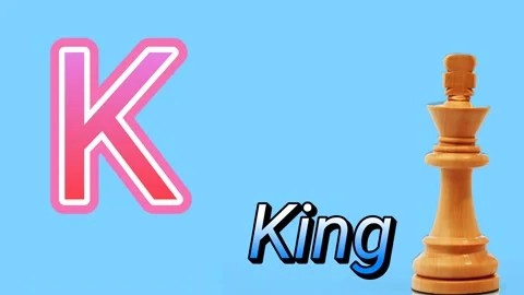 K for King - Alphabet learning for kids ... | Stock Video | Pond5