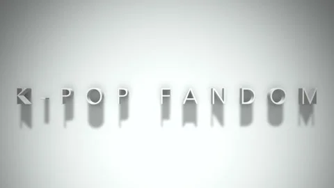 k pop fandom 3D title animation white te... | Stock Video | Pond5