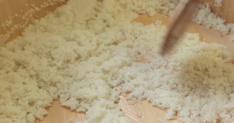 Kabuki Sushi Rice Preparation - Wet Rice... | Stock Video | Pond5