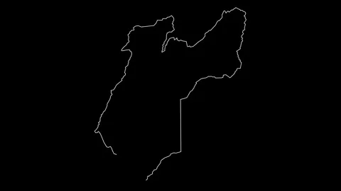 Kailahun district map of Sierra Leone ou... | Stock Video | Pond5