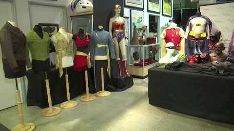 KAPOW! Original Batman and Robin costume... | Stock Video | Pond5