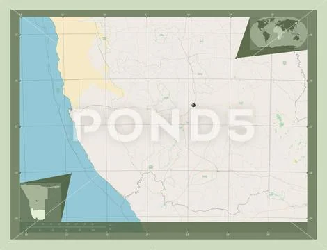 Map Karas Region Namibia Regions Of Namibia (Kunene, Omusati)