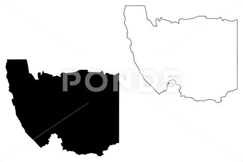 Map Karas Region Namibia Regions Of Namibia (Kunene, Omusati)