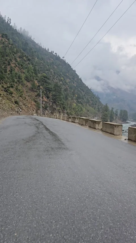 Kashmir Road View | Scenic Mountain Road... | Stock Video | Pond5