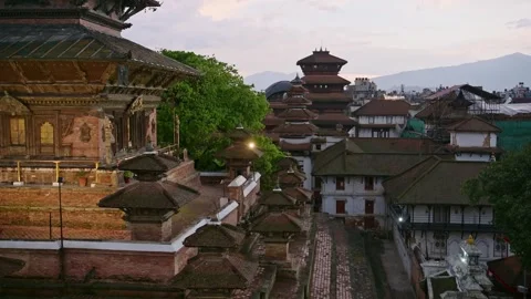 Kathmandu Buildings at Sunset in Nepal, ... | Stock Video | Pond5