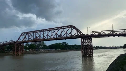 Keane Bridge landmark of Sylhet city in ... | Stock Video | Pond5