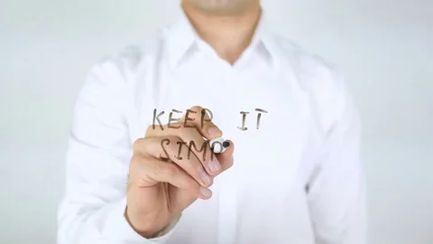 Keep It Simple Stock Footage ~ Royalty Free Stock Videos | Pond5