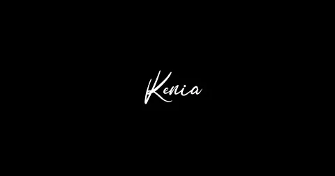 Kenia Female Name Handwritten Text Anima... | Stock Video | Pond5