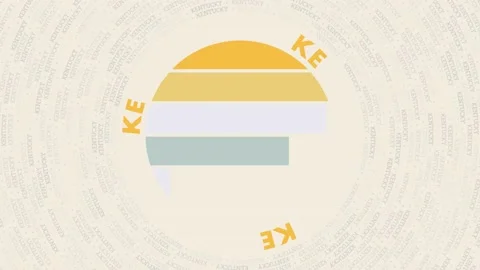 Kentucky logo intro. Badge with the circ... | Stock Video | Pond5