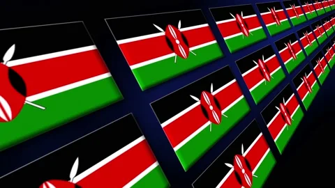 Kenya Flag Animated Background 3d Animat... | Stock Video | Pond5