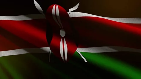 Kenya flag - loop animation | Stock Video | Pond5