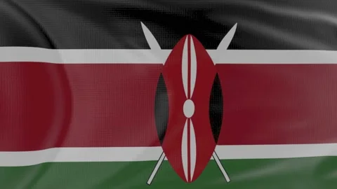 Kenya Flag Stock Footage ~ Royalty Free Stock Videos | Pond5