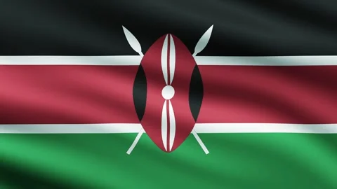 Kenya Flag Waving Animation Full Screen ... | Stock Video | Pond5