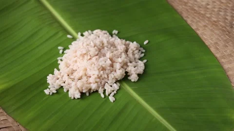 Kerala Matta rice Kerala Red rice Onam s... | Stock Video | Pond5