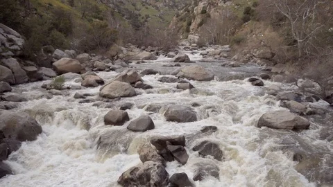 Kern River and Cow Flat Creek. Californi... | Stock Video | Pond5