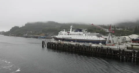 Ketchikan Alaska ferry passenger boat Co... | Stock Video | Pond5